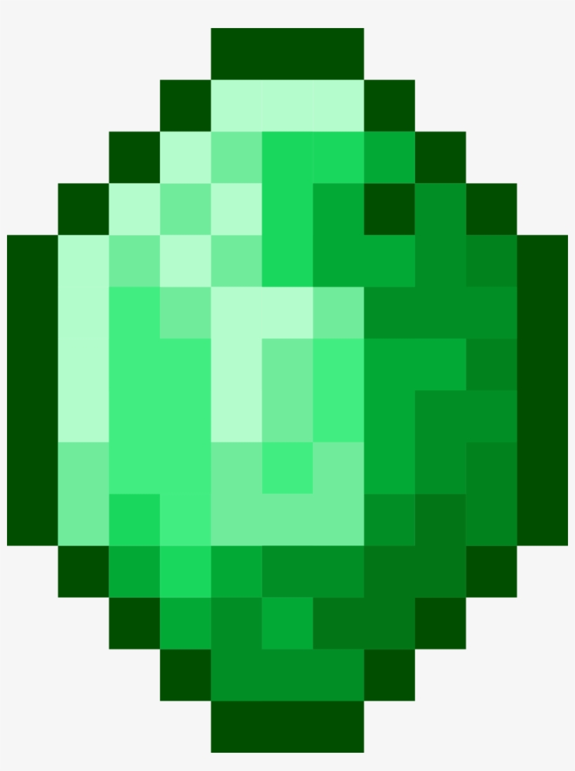Download Transparent Minecraft Emerald Related Keywords - Esmeralda ...