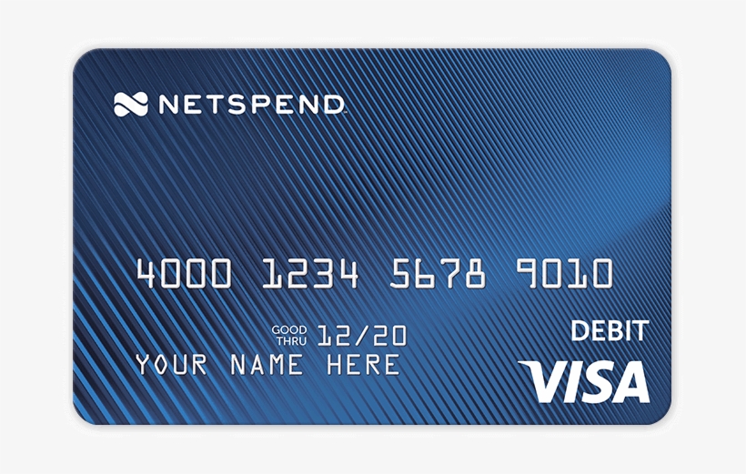 Netspend Visa® Prepaid Card - Black Card - 800x540 PNG Download - PNGkit