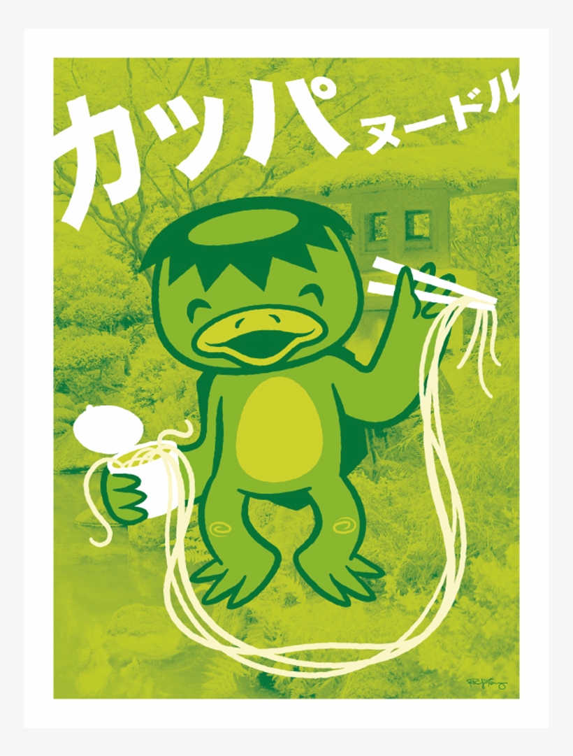 Kappa Noodle By Philip Tseng - Illustration - 1000x1000 PNG Download ...