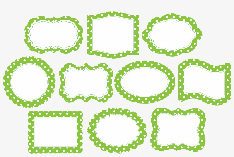 Lime Border Frame Png Photos - Green Polka Dot Frame - 1024x640 PNG ...