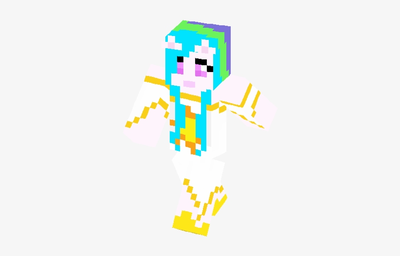 Princess Celestia Skin - Minecraft Cute Rainbow Girl Skins - 317x453 ...