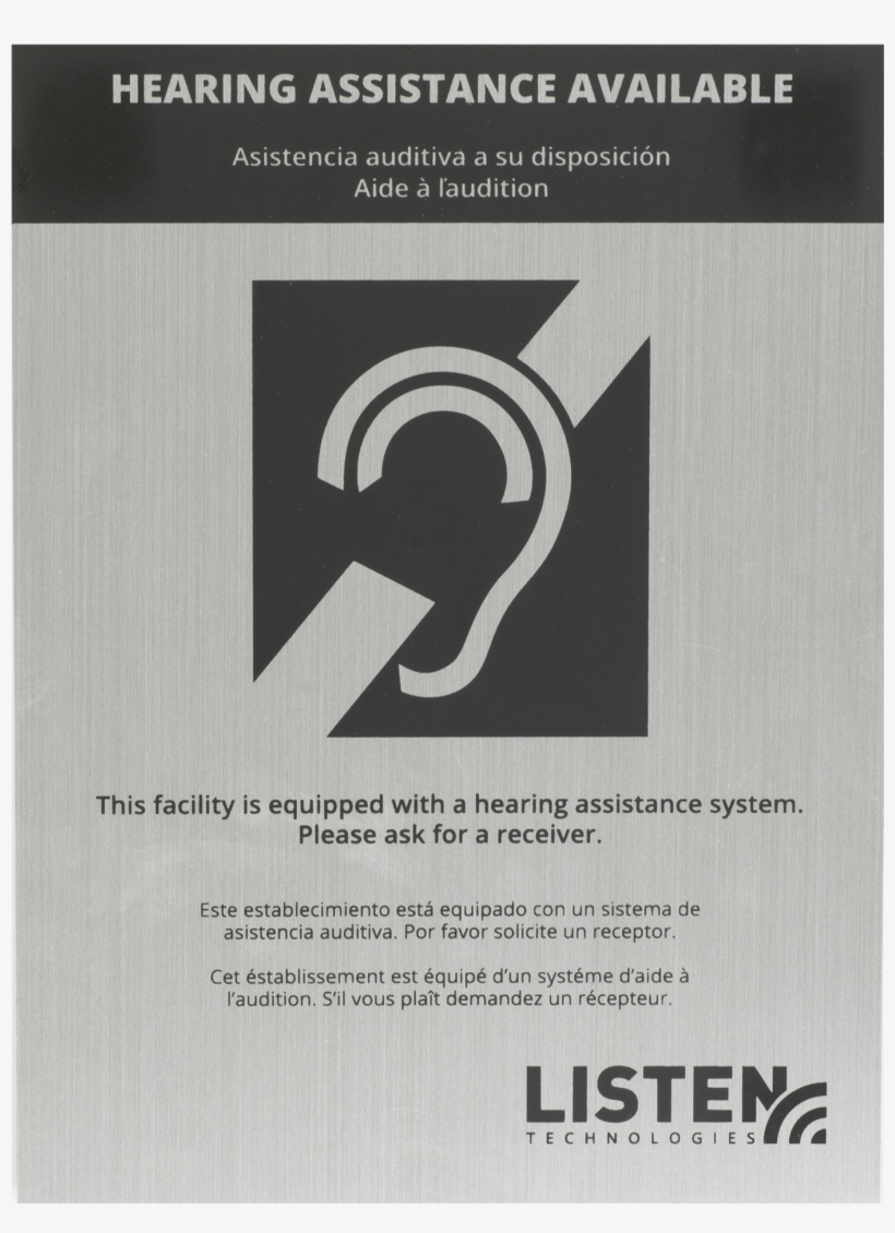 Assistive Listening Notification Signage Kit - Hearing Loop - 1800x2078 ...