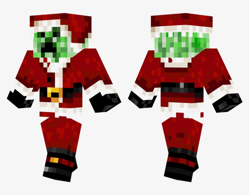 Santa Creeper - Minecraft Skin Santa - 804x576 PNG Download - PNGkit