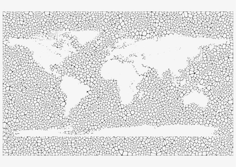Medium Image - World Map Outline White Png - 800x500 PNG Download - PNGkit