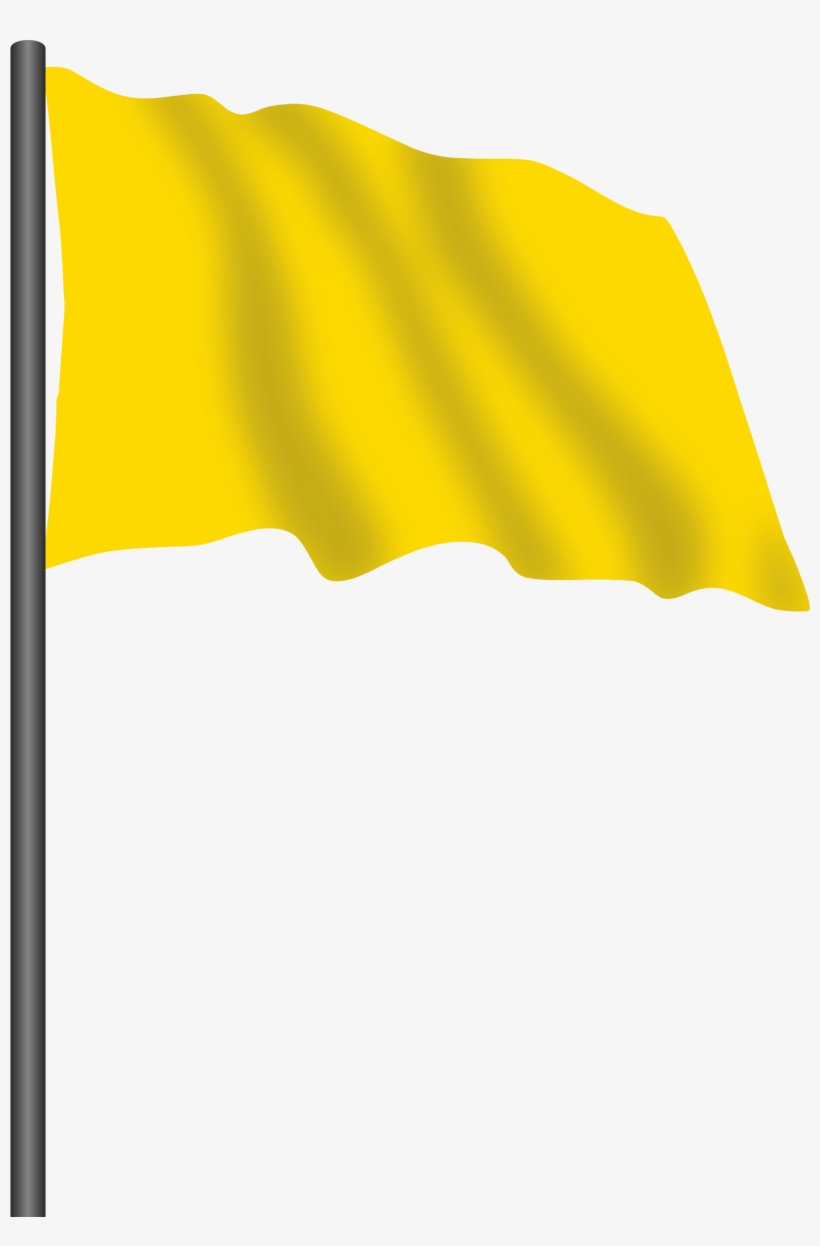 Download Transparent Yellow Flag Clipart Racing Flags Clip Art - Yellow ...
