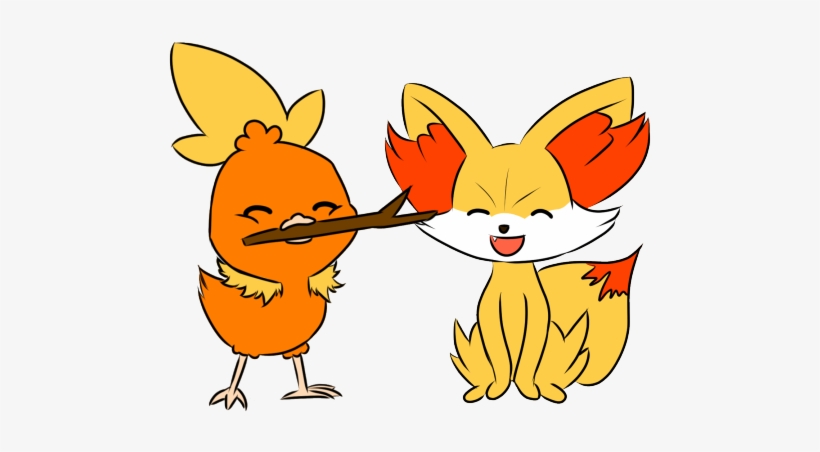 Download Transparent Torch Likes Finding Sticks For Fennekin To Eat So ...