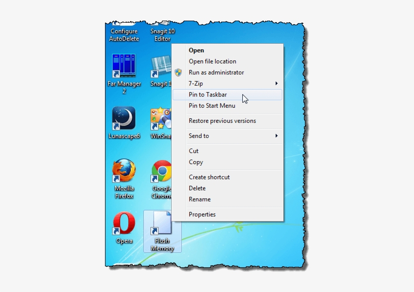 Pinning The Shortcut To The Taskbar - Keyboard Shortcut - 413x506 PNG ...