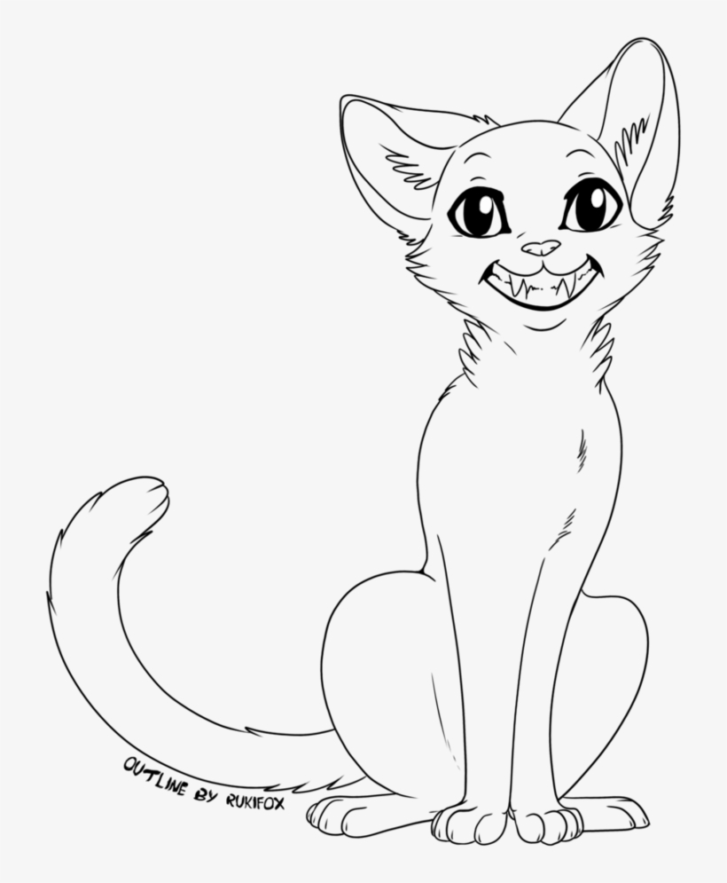 Cat Drawing Template - Cat - 783x1020 PNG Download - PNGkit