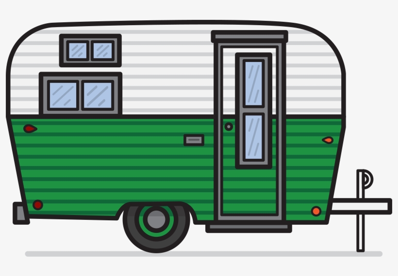 Vintage Camper Clipart - Caravan Clipart In Png - 800x531 PNG Download ...