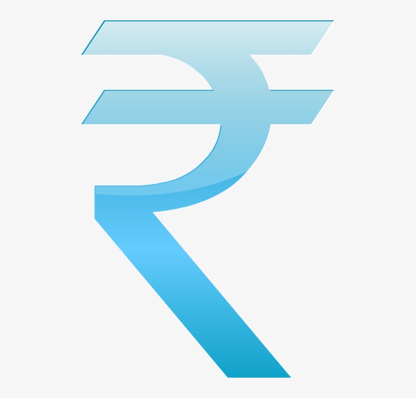 Indian Rupee New Symbol - Rupees Symbol Png Blue - 500x704 PNG Download ...