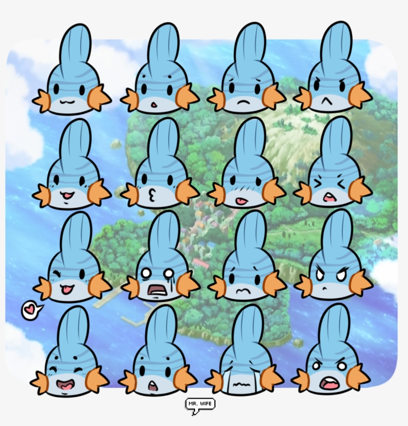 Author Comments - Chibi Mudkip - 1125x1119 PNG Download - PNGkit