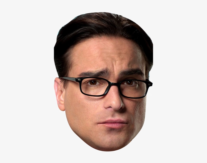 Leonard Big Bang Theory Celebrity Face Mask Fancy Dress - Johnny ...