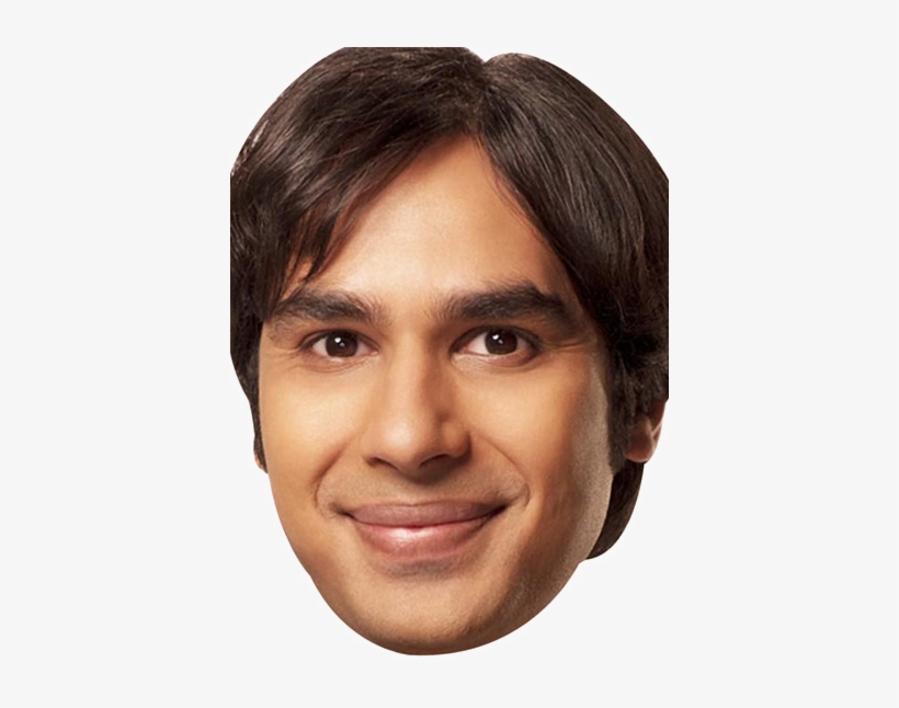 Raj Big Bang Theory Celebrity Face Mask Fancy Dress - Rajesh ...