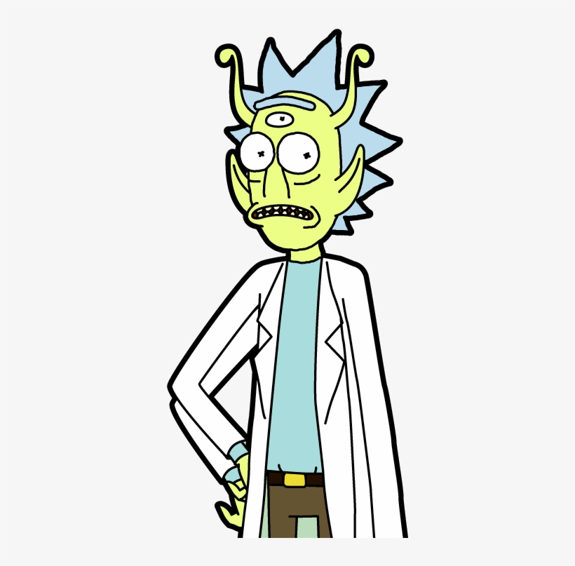 Alien Rick Sprite Revised - Alien Rick - 344x726 PNG Download - PNGkit