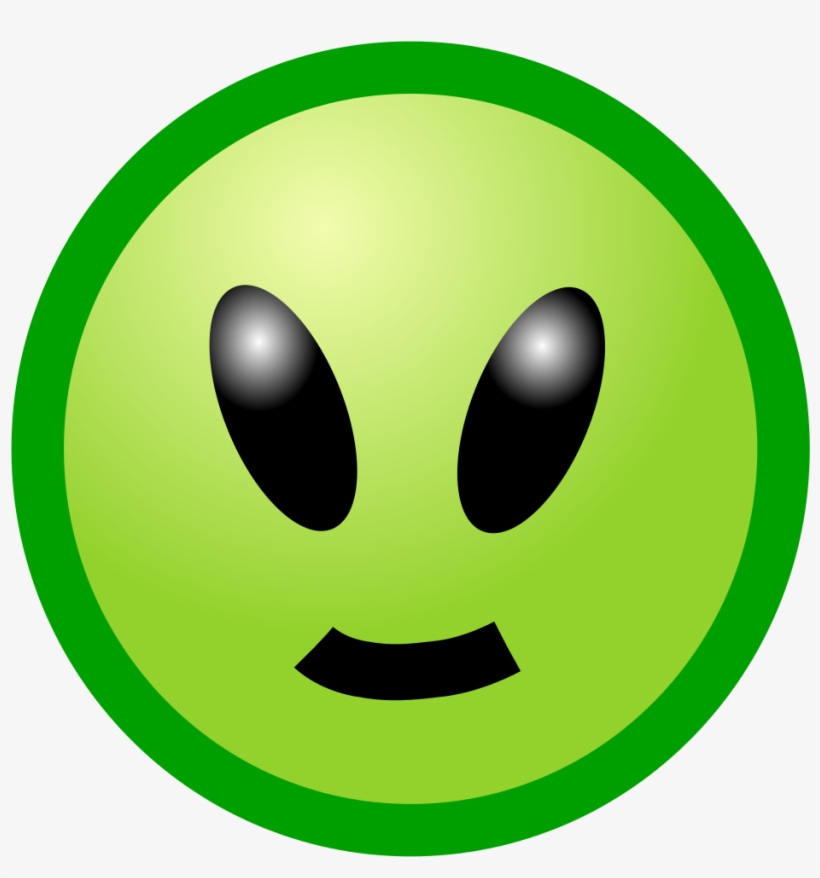 File - Alien-smiley - Svg - Smiley Alien - 1024x1024 PNG Download - PNGkit