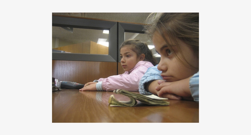 Two Kids At A Bank - Girl - 640x360 PNG Download - PNGkit