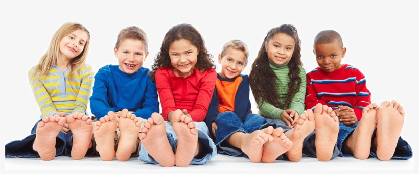 Children Sitting With Feet Showing - Kids Feet - 1000x368 PNG Download ...