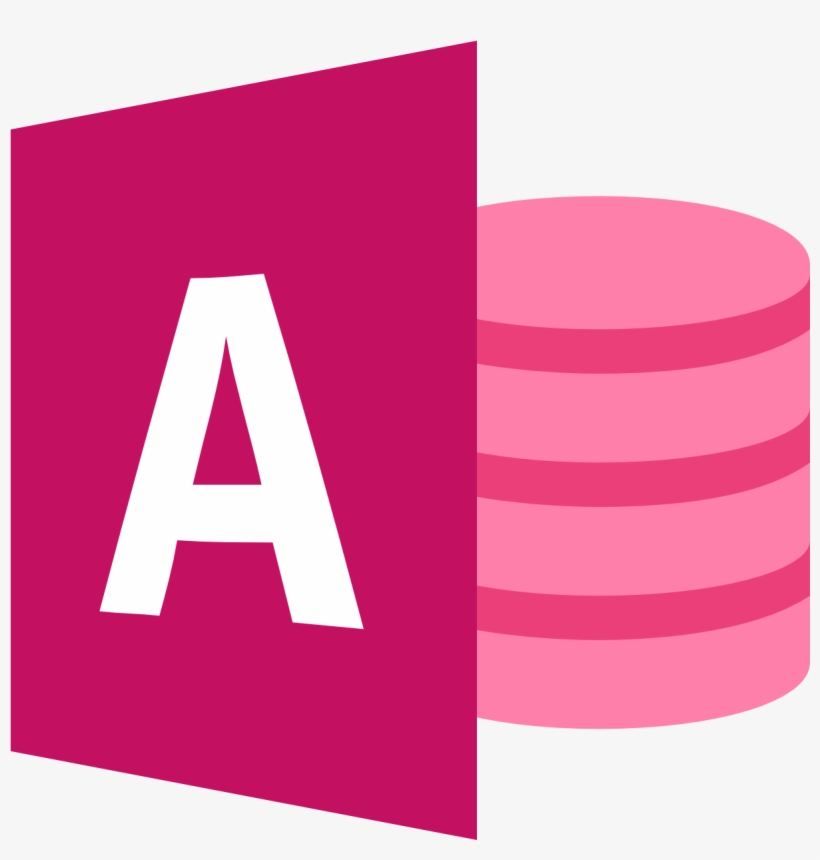 The First Is A Slanted Piece Of Paper - Microsoft Access Logo Png ...