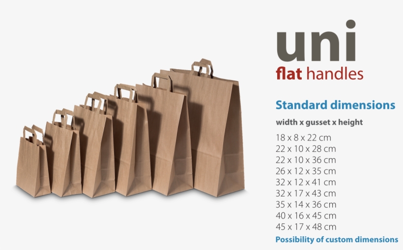 Download Transparent Paper Bags With Flat Handles - Paper Bags ...