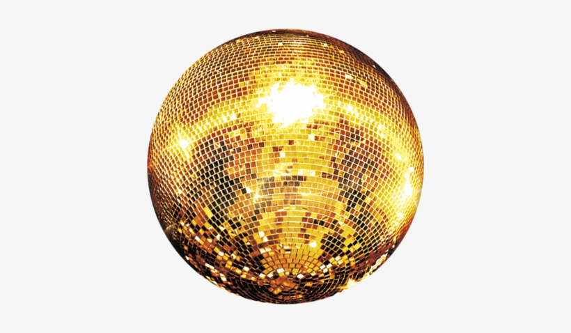 Download Transparent Disco Vector Gold - Gold Disco Ball Png - PNGkit