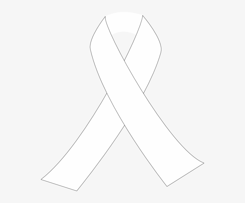 546 X 599 33 Kb Png Cancer Ribbon Clip Art Black And - White Cancer ...