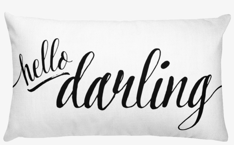 Hello Darling Black & White Pillow - Hero Arts Mounted Rubber Stamps By ...