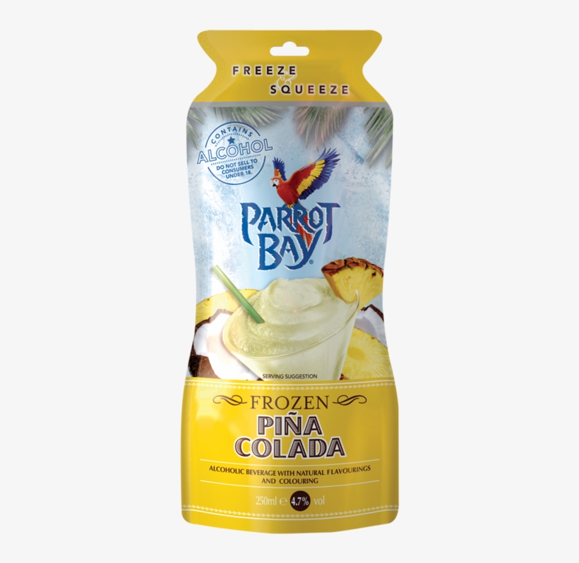 Parrotbay Pinacolada Pouch - Parrot Bay Freeze & Squeeze Frozen Pina ...