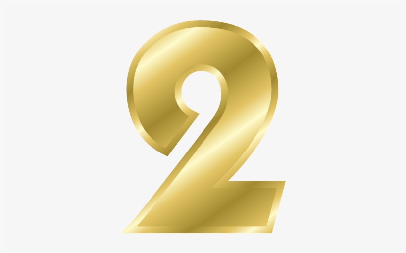 Clipart Free Download Gold Number - Transparent Background 2 Png ...