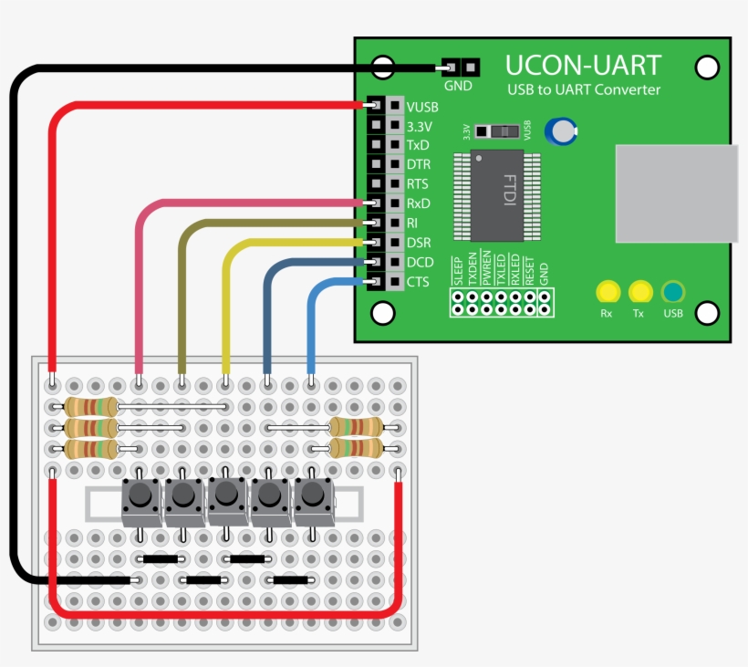 Circuit Board Clipart - Usb To Uart Circuit - 2254x1900 PNG Download ...