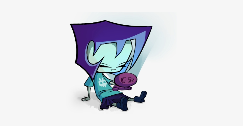 Invader Zim Transparent Art - 373x348 PNG Download - PNGkit