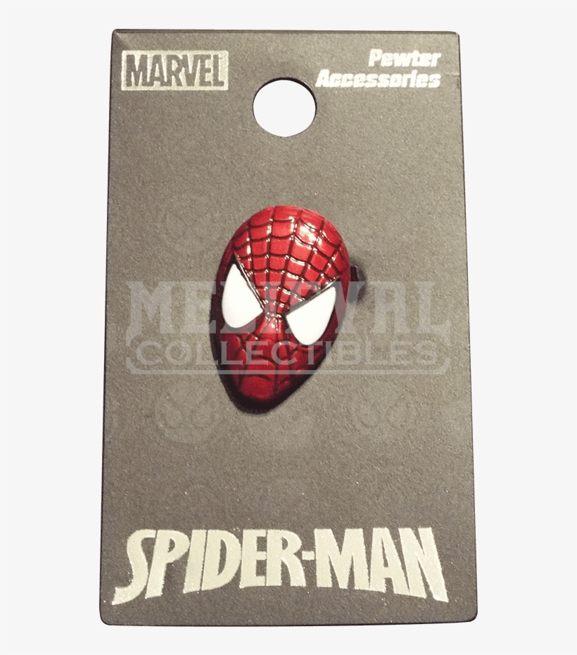 Colored Spider-man Mask Lapel Pin - Bundle 2 Items: One (1) Spider-man ...