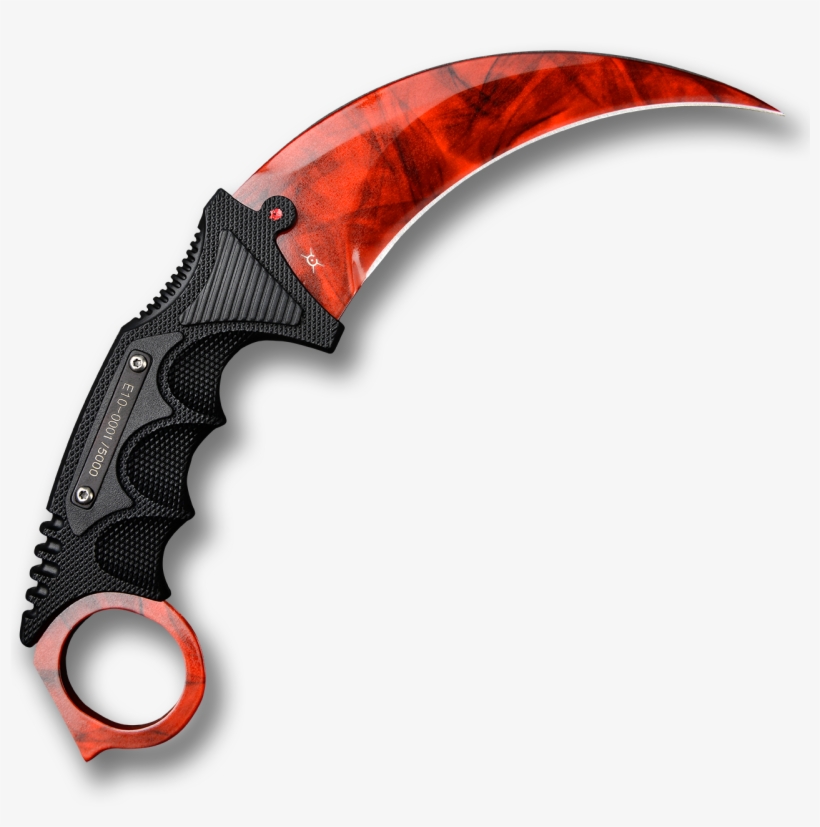 Karambit Elite Ruby - Crimson Web Karambit - 1280x1280 PNG Download ...