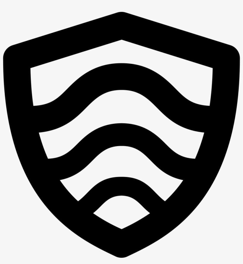 Shield With Curved Lines - Icon - 946x980 PNG Download - PNGkit