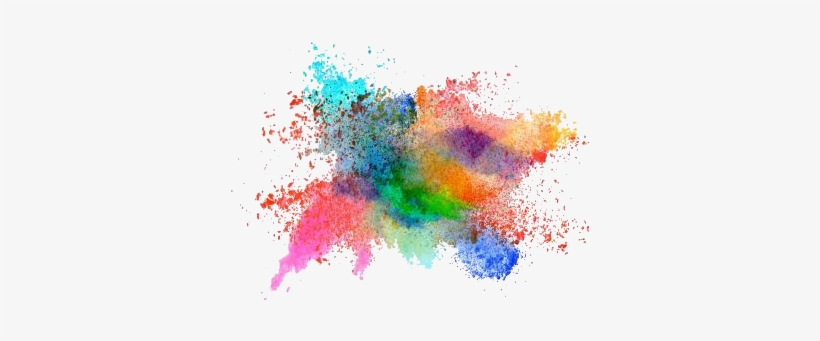 Colorful Sticker - Color Powder Explosion Png - 400x312 PNG Download ...