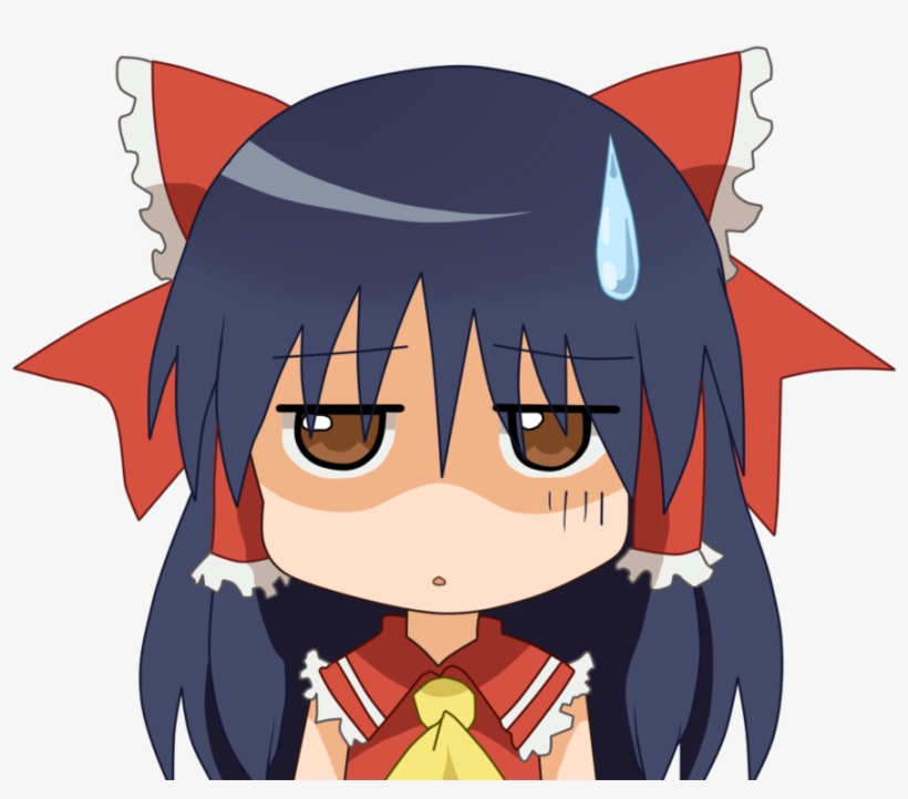 Download Transparent 12510089 - >> - Reimu Facepalm - PNGkit