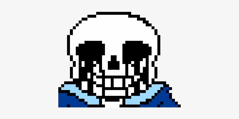 Download Transparent Killer Sans Face - Sans Battle Sprite Colored - PNGkit