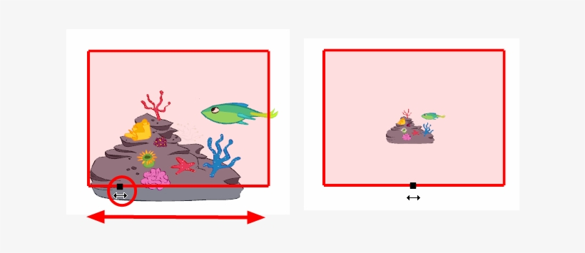 In The Camera View, Grab The Fov Square At The Bottom - Cartoon ...