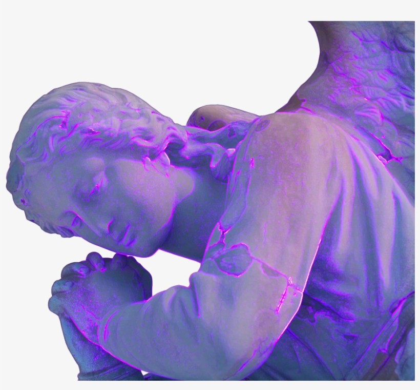 Download Transparent [my Edit] - Aesthetic Purple Statue - PNGkit
