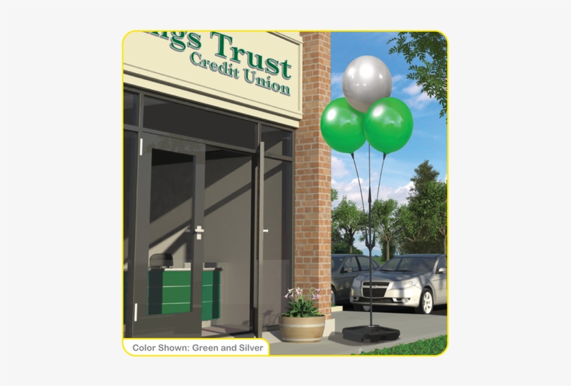 Download Transparent 3 Balloon Cluster Weighted Base Pole Kit ...