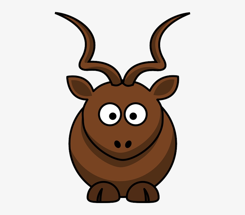 Cartoon Kudu - 458x640 PNG Download - PNGkit
