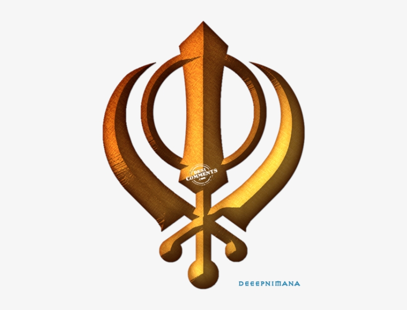 Download Transparent Khanda Transparent - Sikh Symbol Png - PNGkit