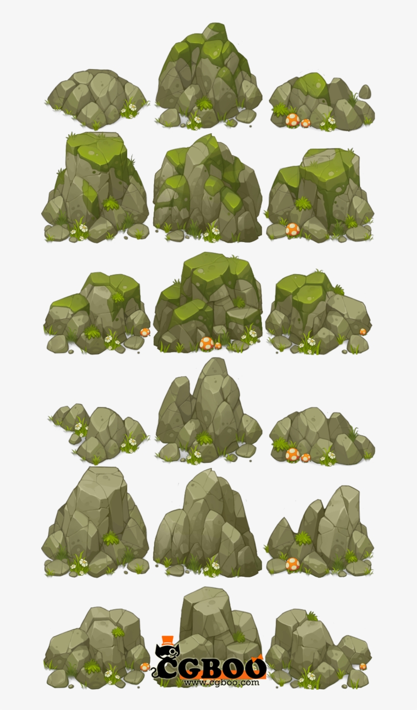Rock Study Concept Art - 658x1316 PNG Download - PNGkit