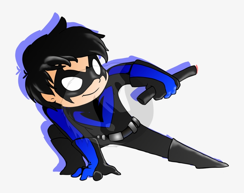 Chibi Nightwing Png - Nightwing Chibi - 800x800 PNG Download - PNGkit