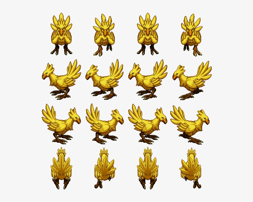 Chocobo - Chocobo Sprite Rpg Maker - 560x576 PNG Download - PNGkit