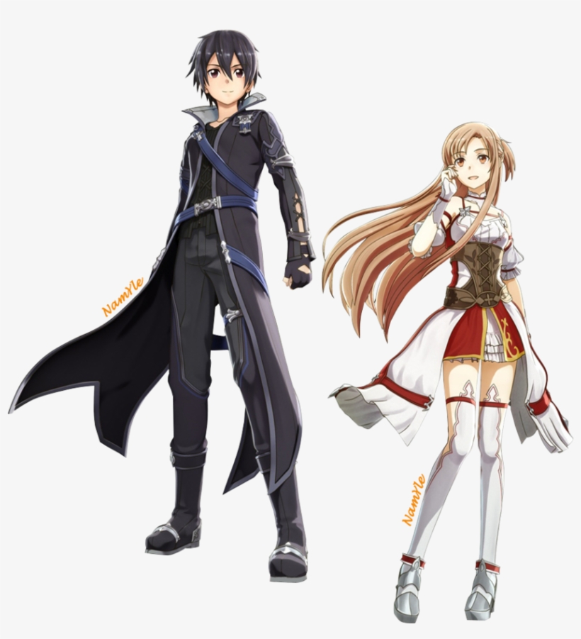 Kirito And Asuna - Sword Art Online Hollow Realization Asuna - 842x949 PNG Download - PNGkit