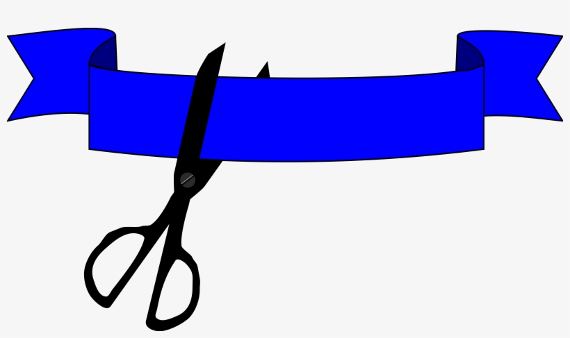 Blue Ribbon Cutting Ceremony - 2400x1311 PNG Download - PNGkit