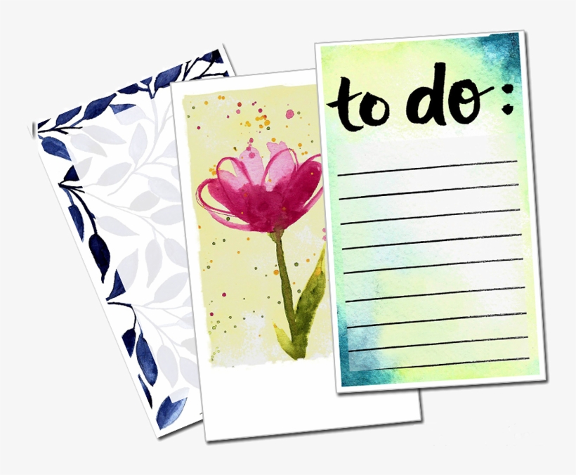 3 Super Cute Note Cards - 750x1000 PNG Download - PNGkit