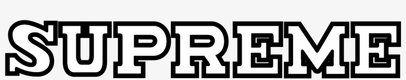 Download Transparent Supreme Logo Black And White - Supreme - PNGkit