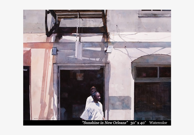 Sunshine In New Orleans Dean Mitchell Studio - Watercolor Painting ...