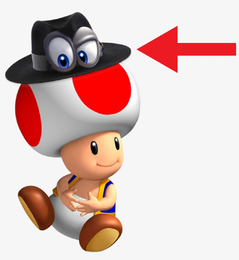 Hidden Bonneter On Toad's Hat - Wiki - 1120x1228 PNG Download - PNGkit
